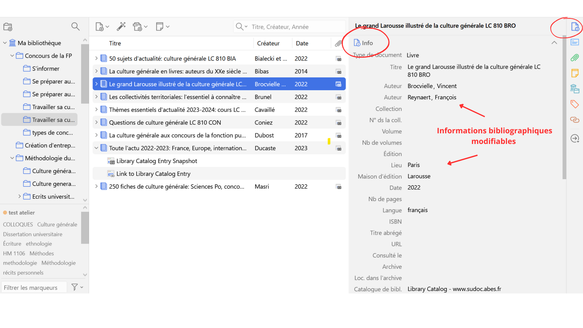 Gérer ses références avec Zotero | Bibliothèque