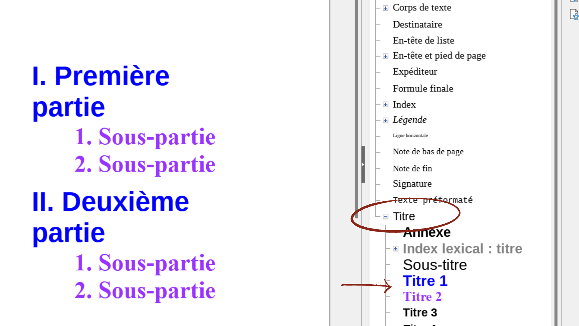 Guide méthodologique : les styles dans Word et LibreOffice | Bibliothèque